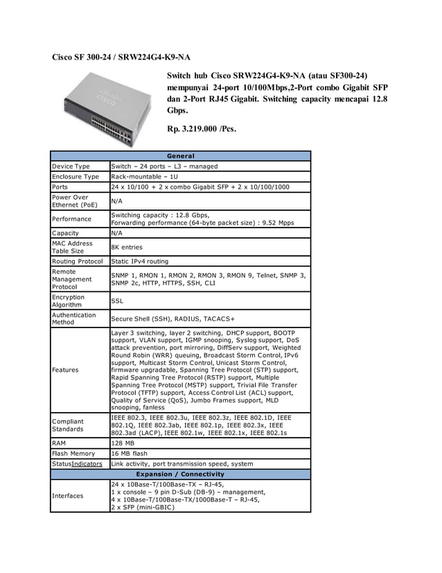 5 Jenis Switch | DOCX | Computer Networking | Computing