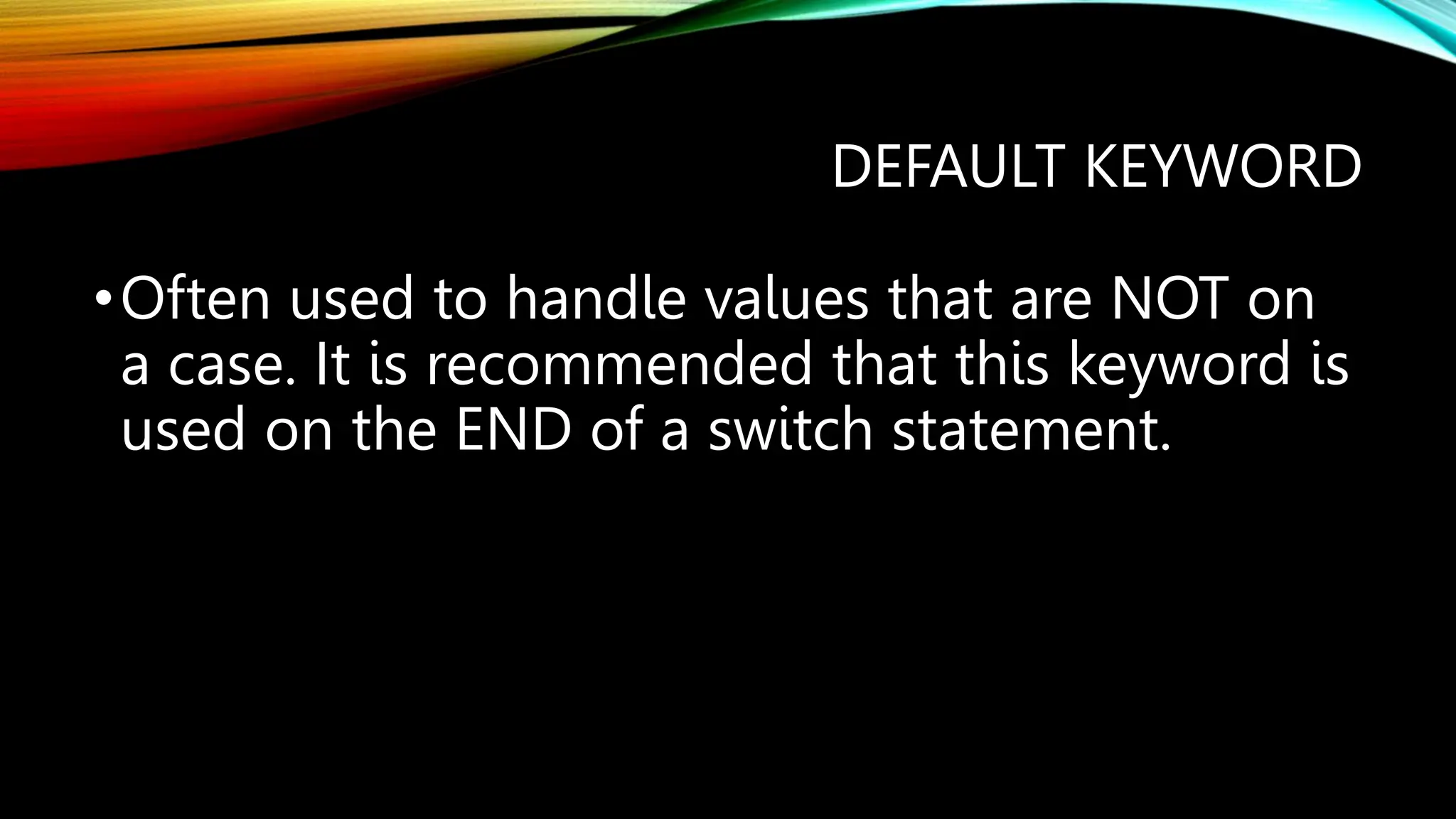 Java Switch Statement...............pptx