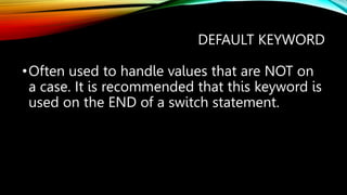 Java Switch Statement...............pptx