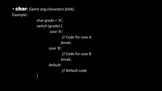 SWITCH-CASE, Lesson Computer Programming.pptx