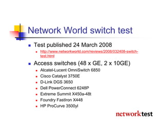 Switch Testing Made Difficult | PPT