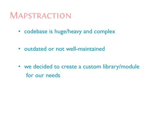 Switchable Map APIs with Drupal | PPT