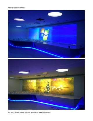 Switchable smart film glass as projection screen | PDF