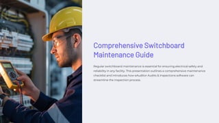 Switchboard Maintenance Checklist with eAuditor Audits & Inspections | PDF