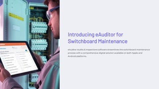 Switchboard Maintenance Checklist with eAuditor Audits & Inspections | PDF
