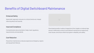 Switchboard Maintenance Checklist with eAuditor Audits & Inspections | PDF