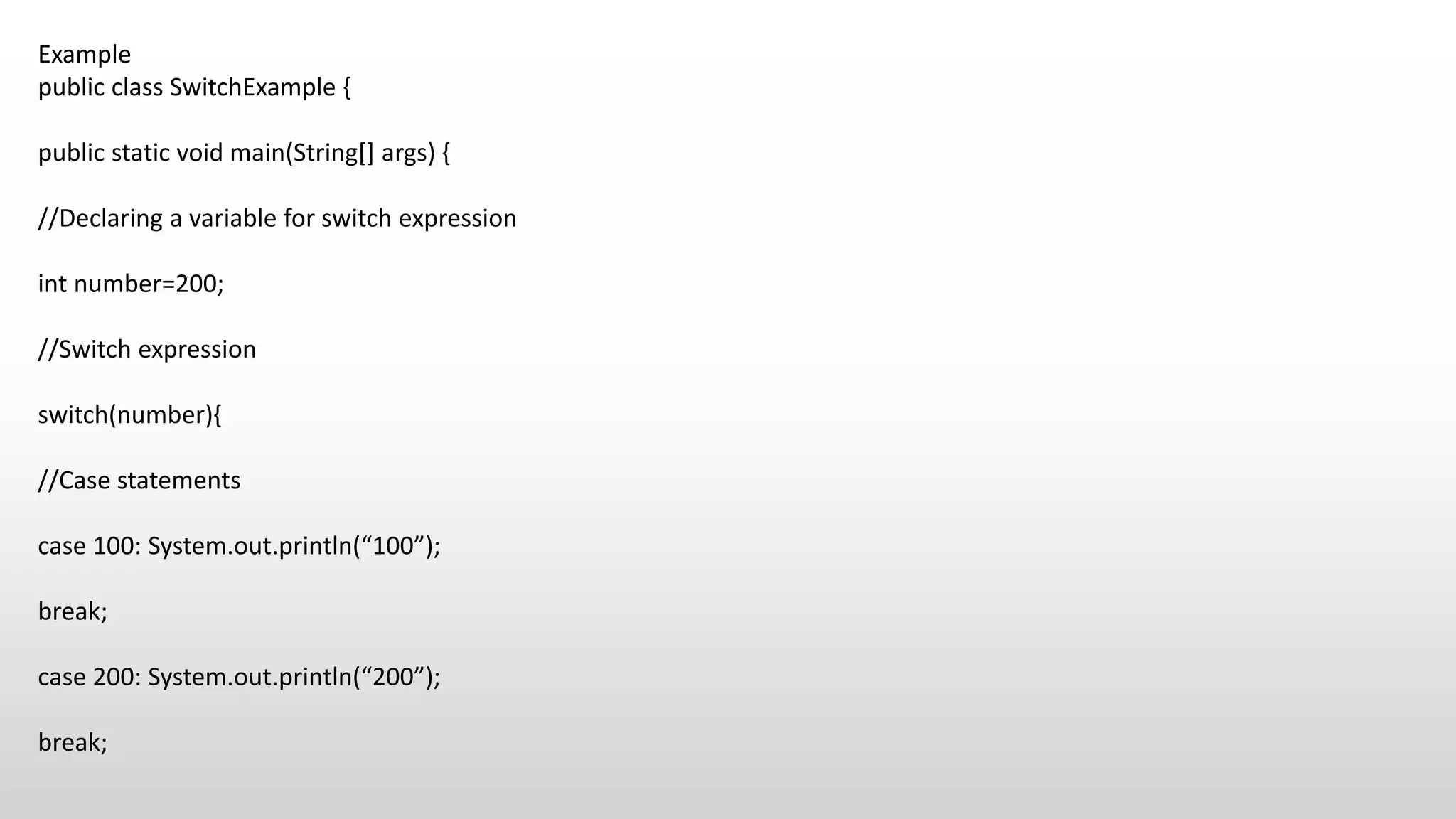 Switch Case Statement | PPTX | Programming Languages | Computing