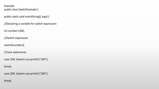 Switch Case Statement | PPTX | Programming Languages | Computing