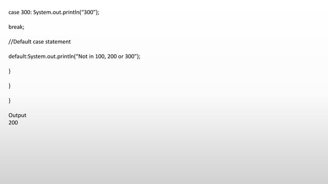 Switch Case Statement | PPTX | Programming Languages | Computing