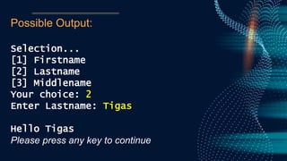 Switch Case Statement in C++ Programming Language | PPTX