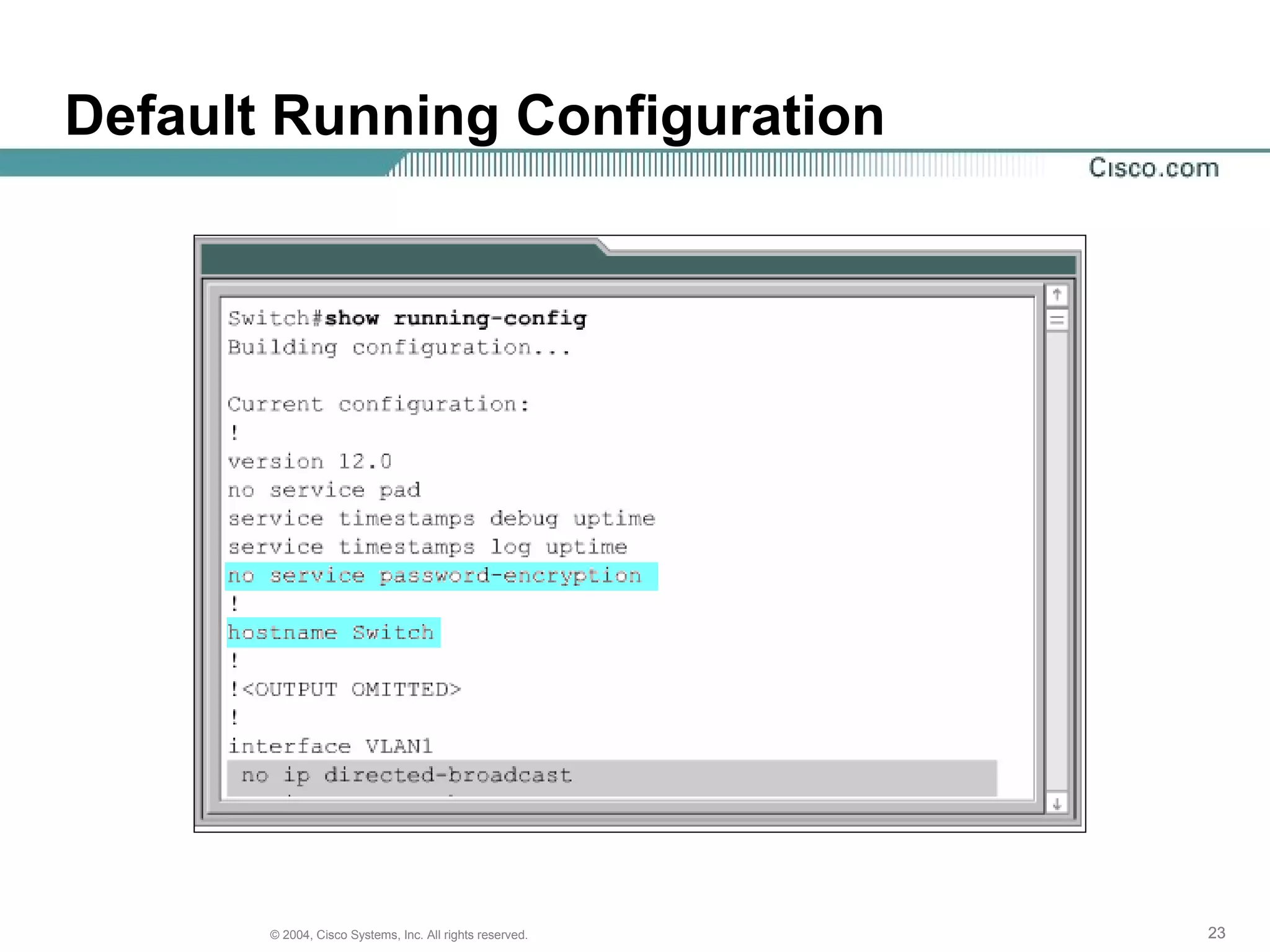 Switch configuration | PPT