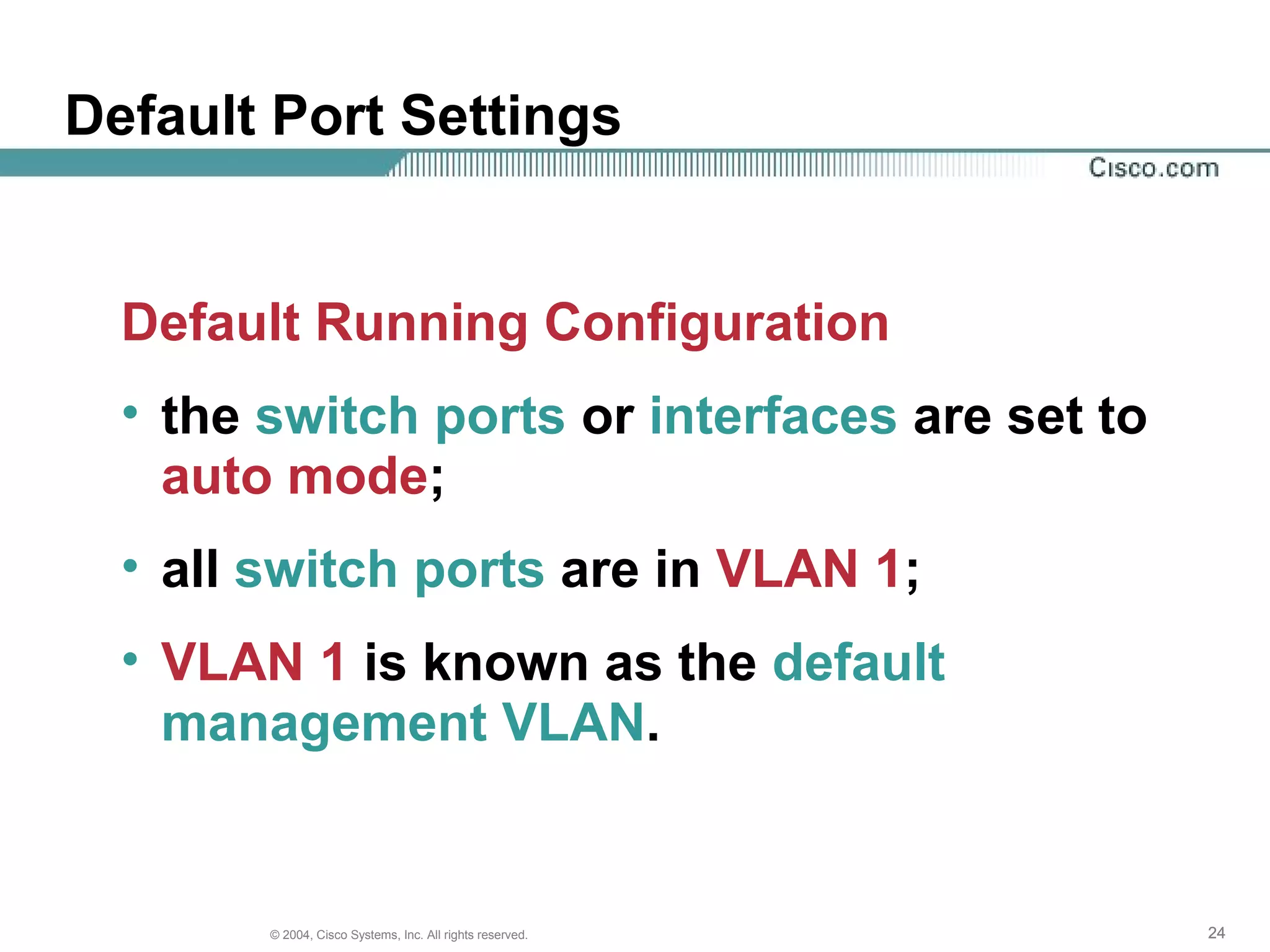 Switch configuration | PPT
