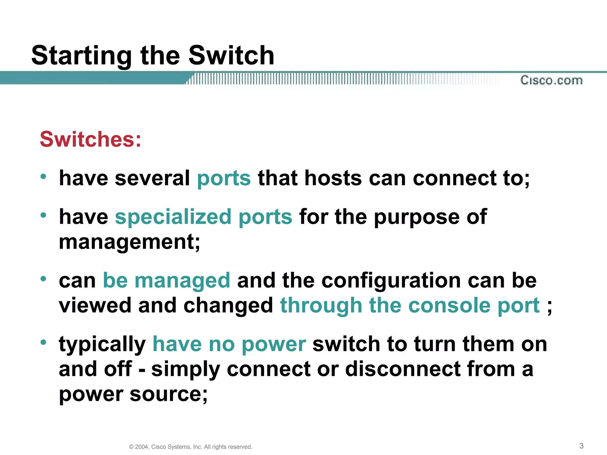 Switch configuration | PPT