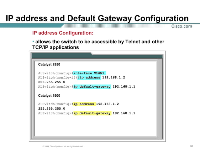 Switch configuration | PPT