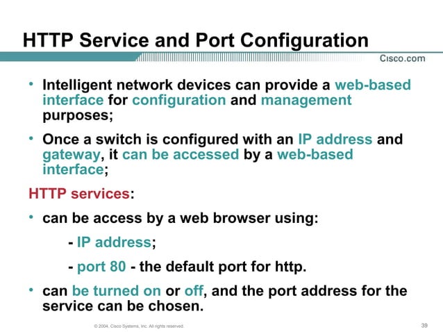 Switch configuration | PPT
