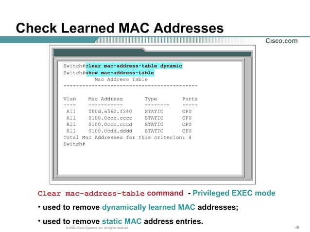 Switch configuration | PPT