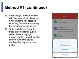 Switch control - an Introduction for Mobile App Teams | PPT