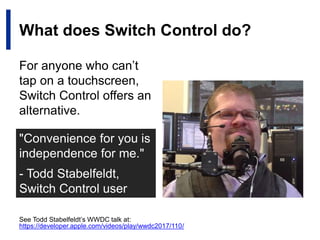 Switch control - an Introduction for Mobile App Teams | PPT