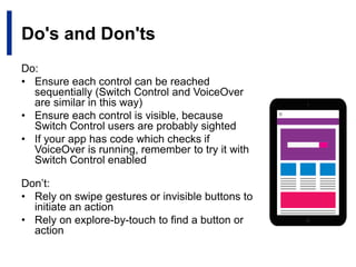 Switch control - an Introduction for Mobile App Teams | PPT