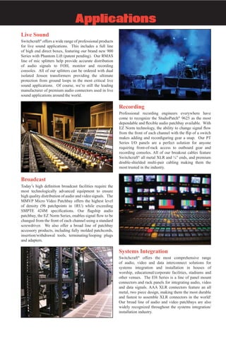 Switchcraft ProAudio Catalog | PDF