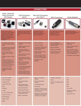 Switchcraft ProAudio Catalog | PDF