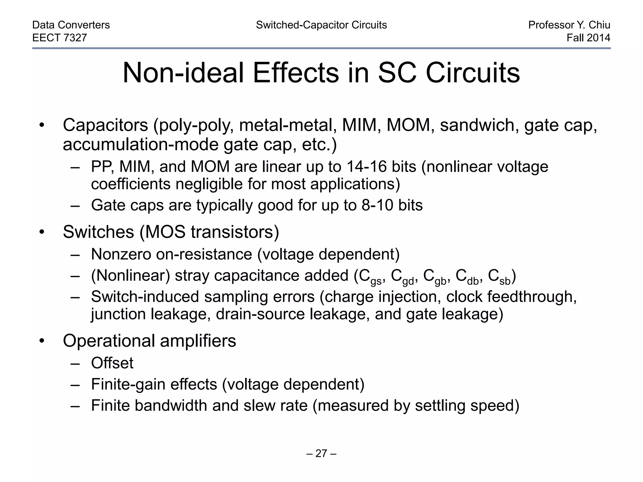 Switched capacitor | PPTX