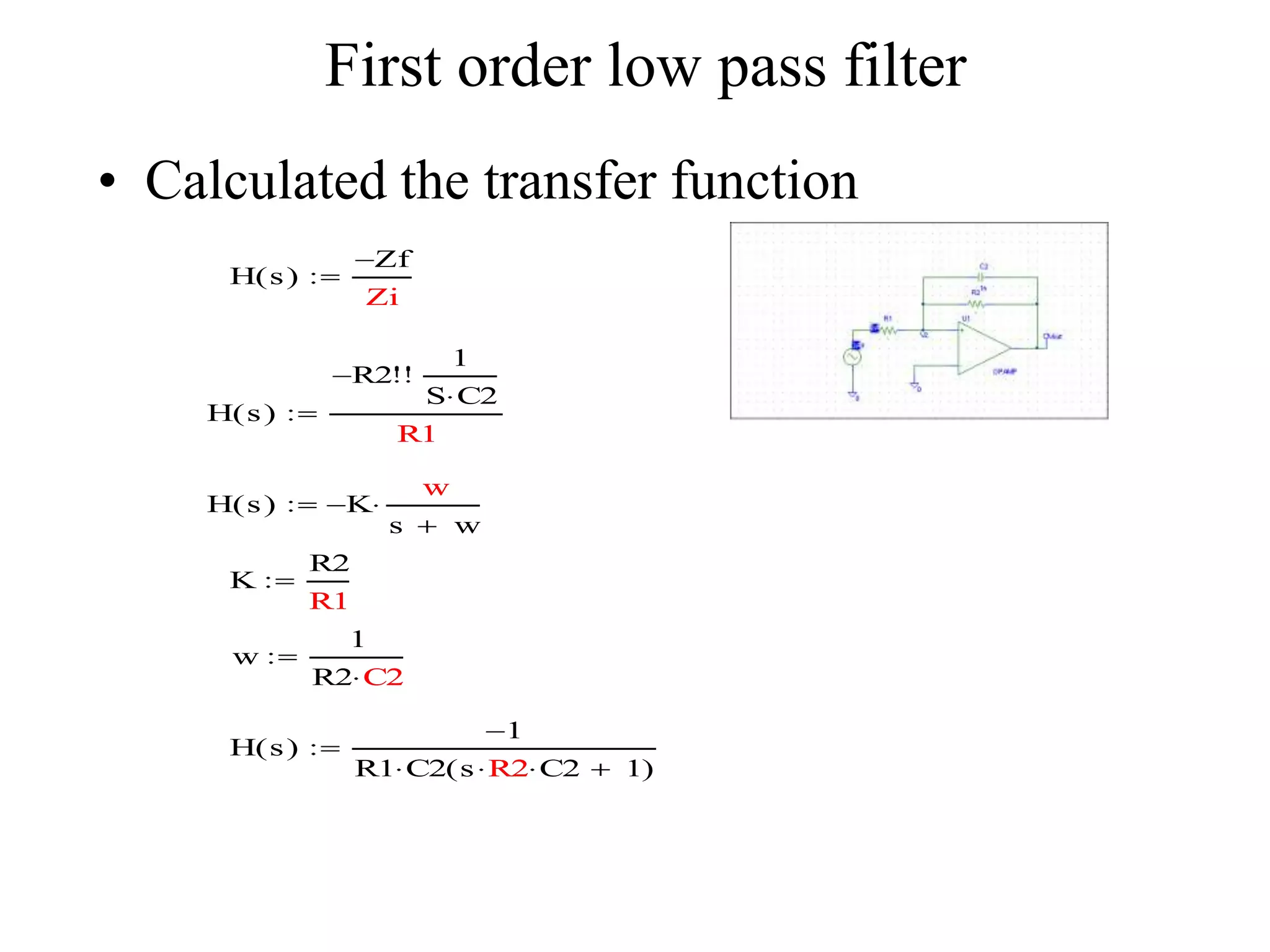 Switched capacitor filter | PPTX