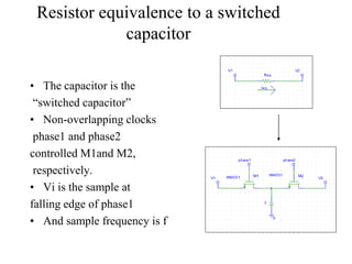 Switched capacitor filter | PPTX
