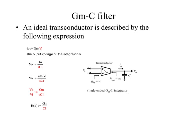 Switched capacitor filter | PPTX | Consumer Electronics | Technology ...