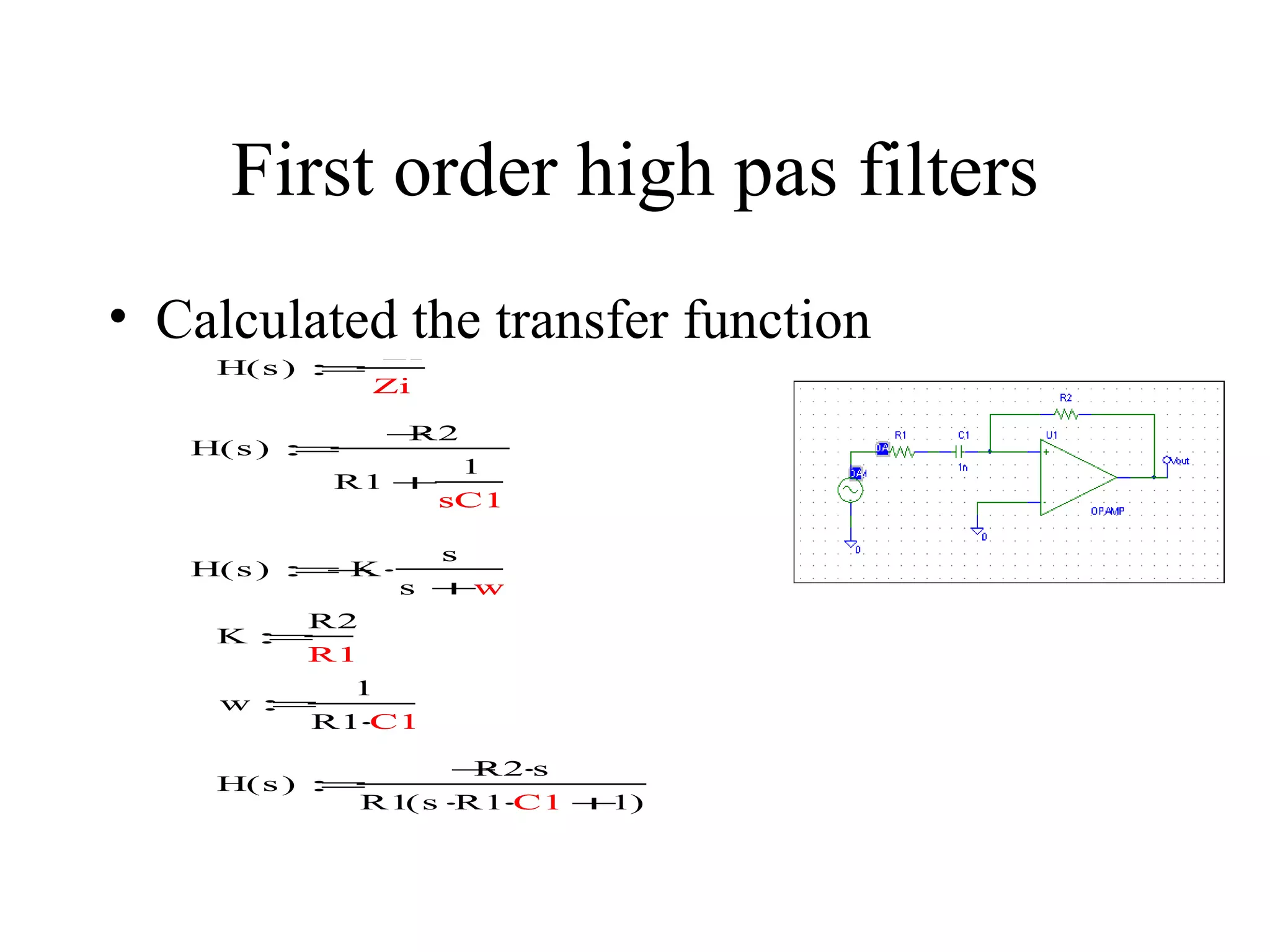 Switched capacitor filter | PPS