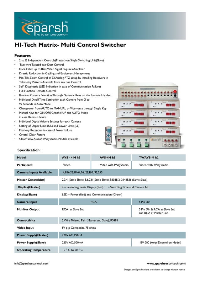 Switcher Catalouge | PDF