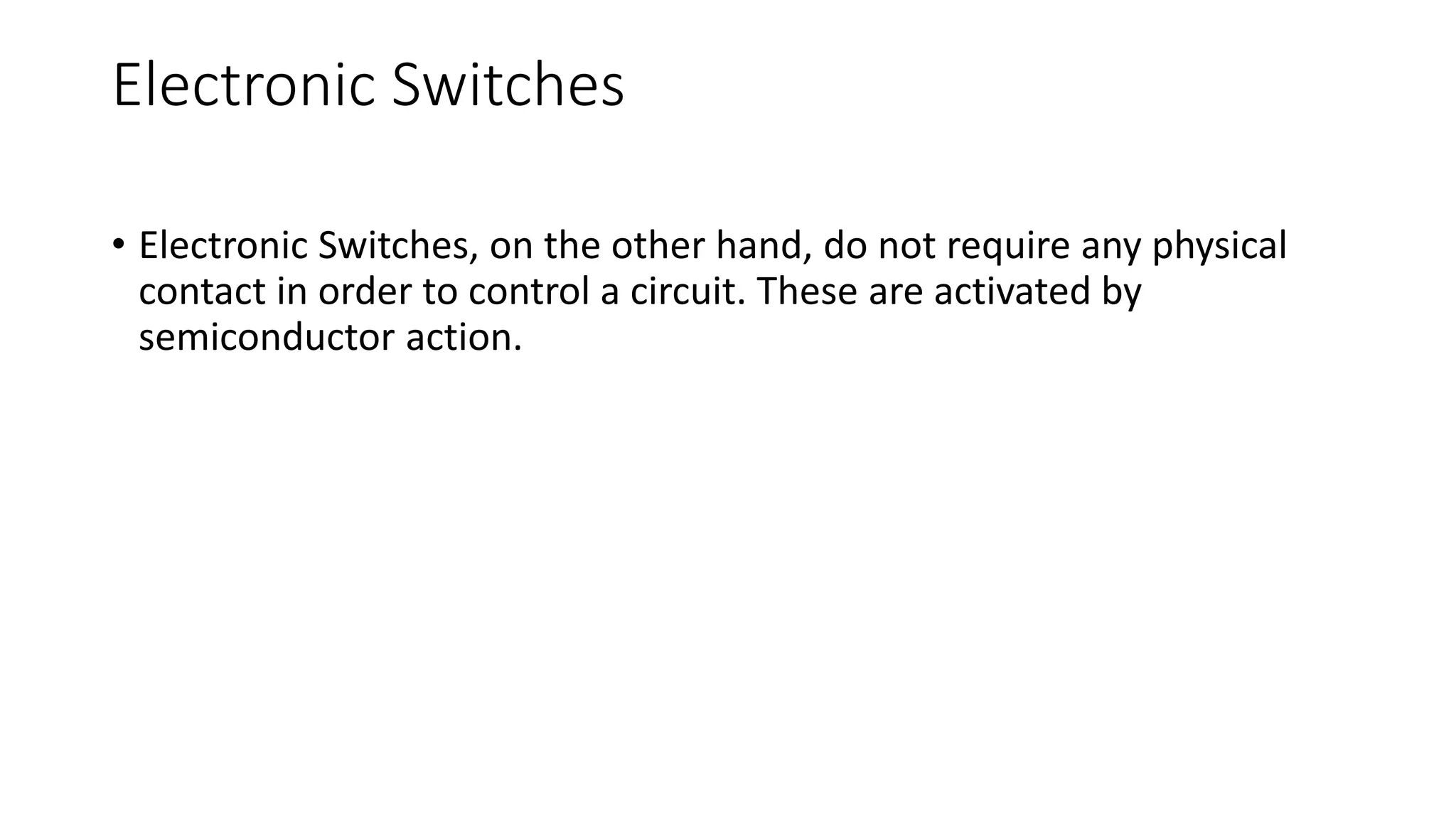 Types of Switches and Its Working | PPTX