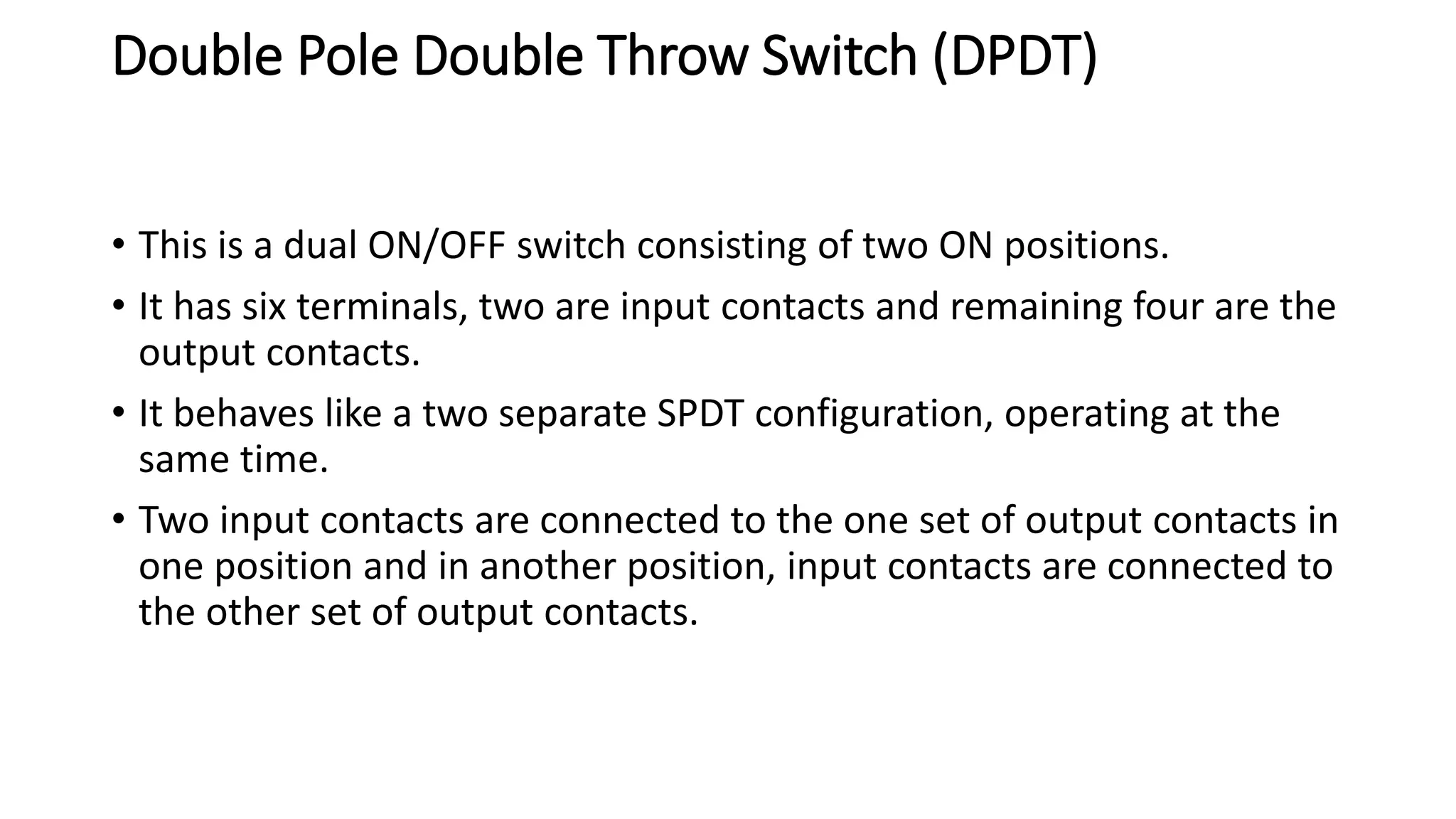 Types of Switches and Its Working | PPTX