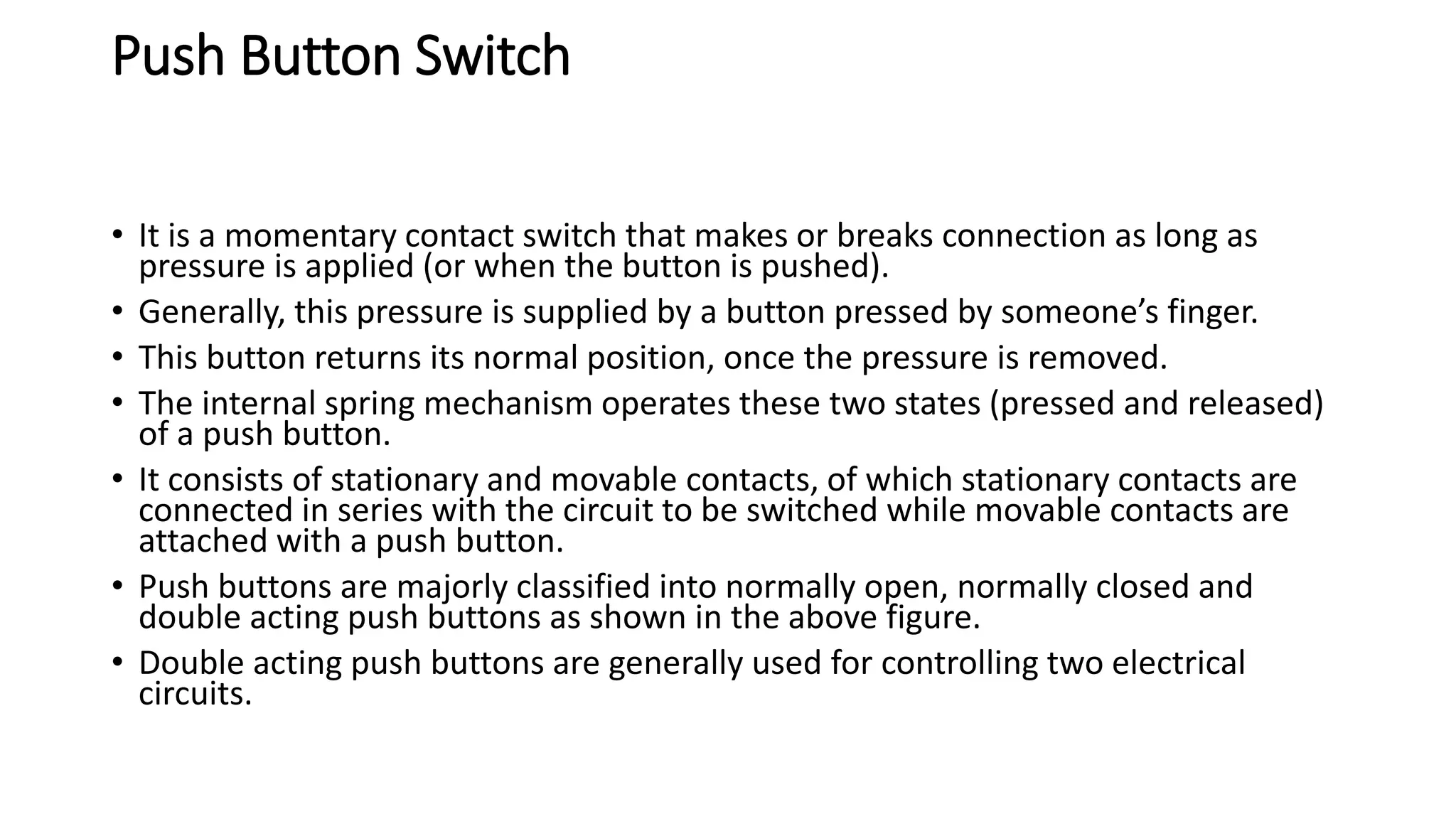 Types of Switches and Its Working | PPTX