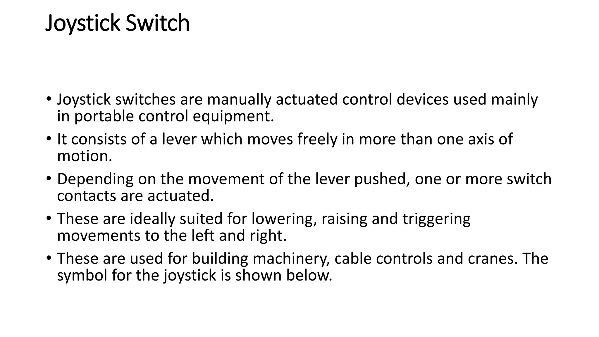Types of Switches and Its Working | PPTX
