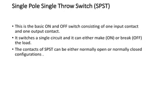 Types of Switches and Its Working | PPTX