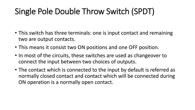 Types of Switches and Its Working | PPTX