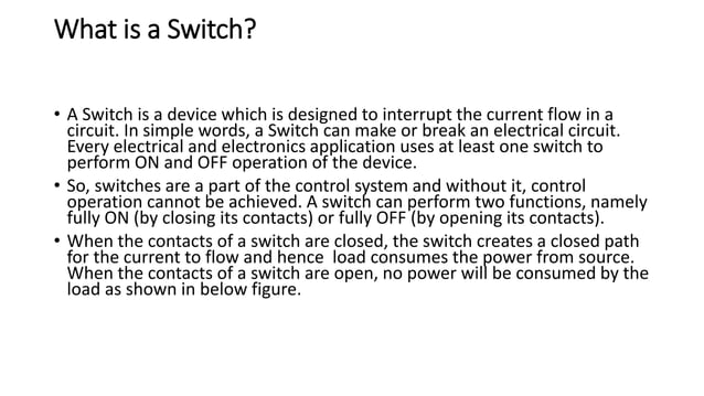 Types of Switches and Its Working | PPTX
