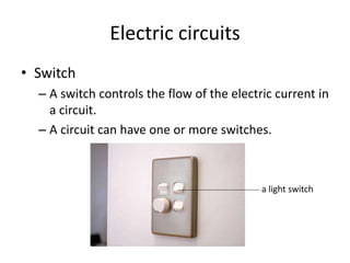 Switches and plugs | PPTX