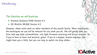 44CON 2014 - Switches Get Stitches, Eireann Leverett & Matt Erasmus | PPT