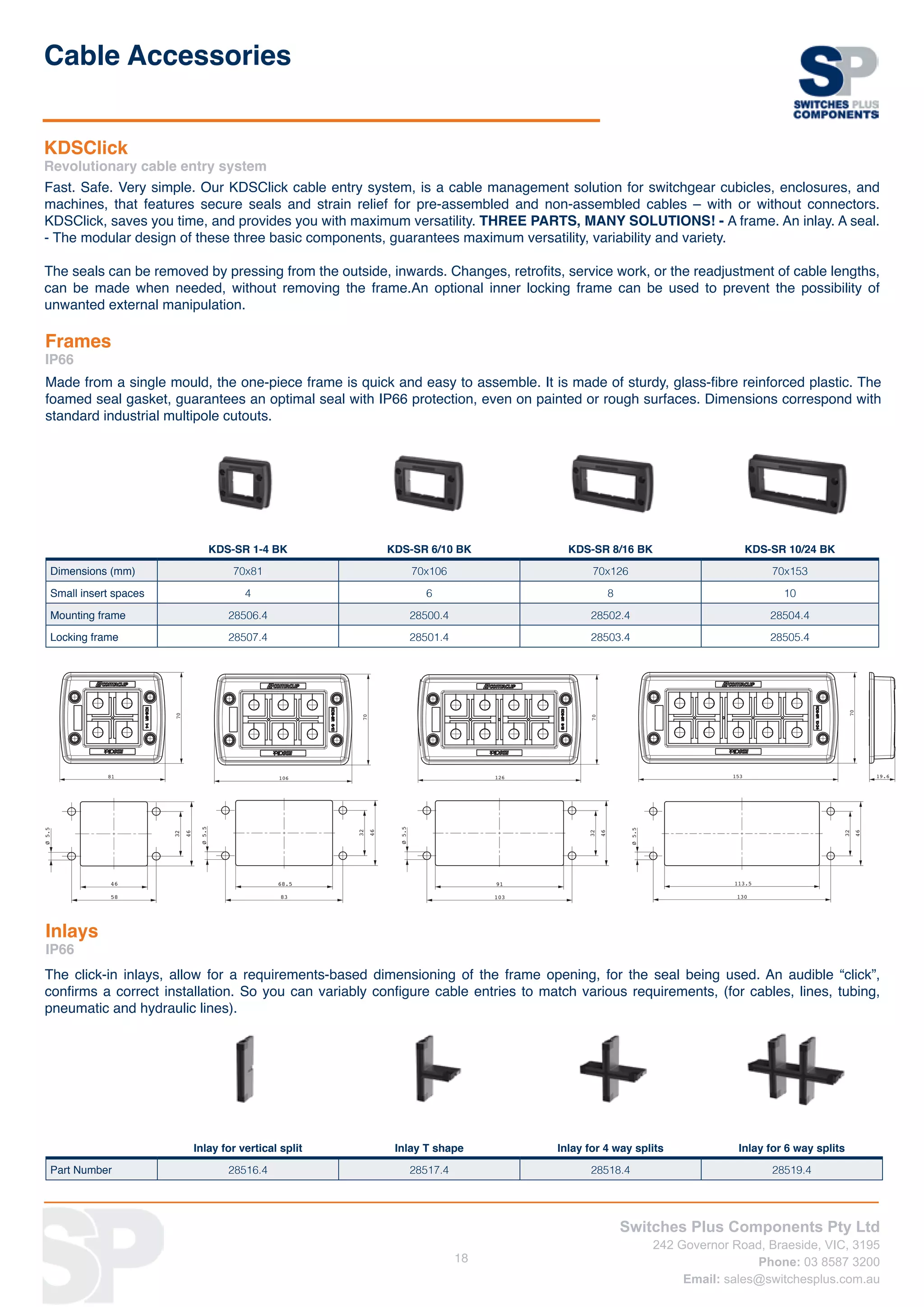 Switches Plus Components Electrical Solutions 2018 | PDF