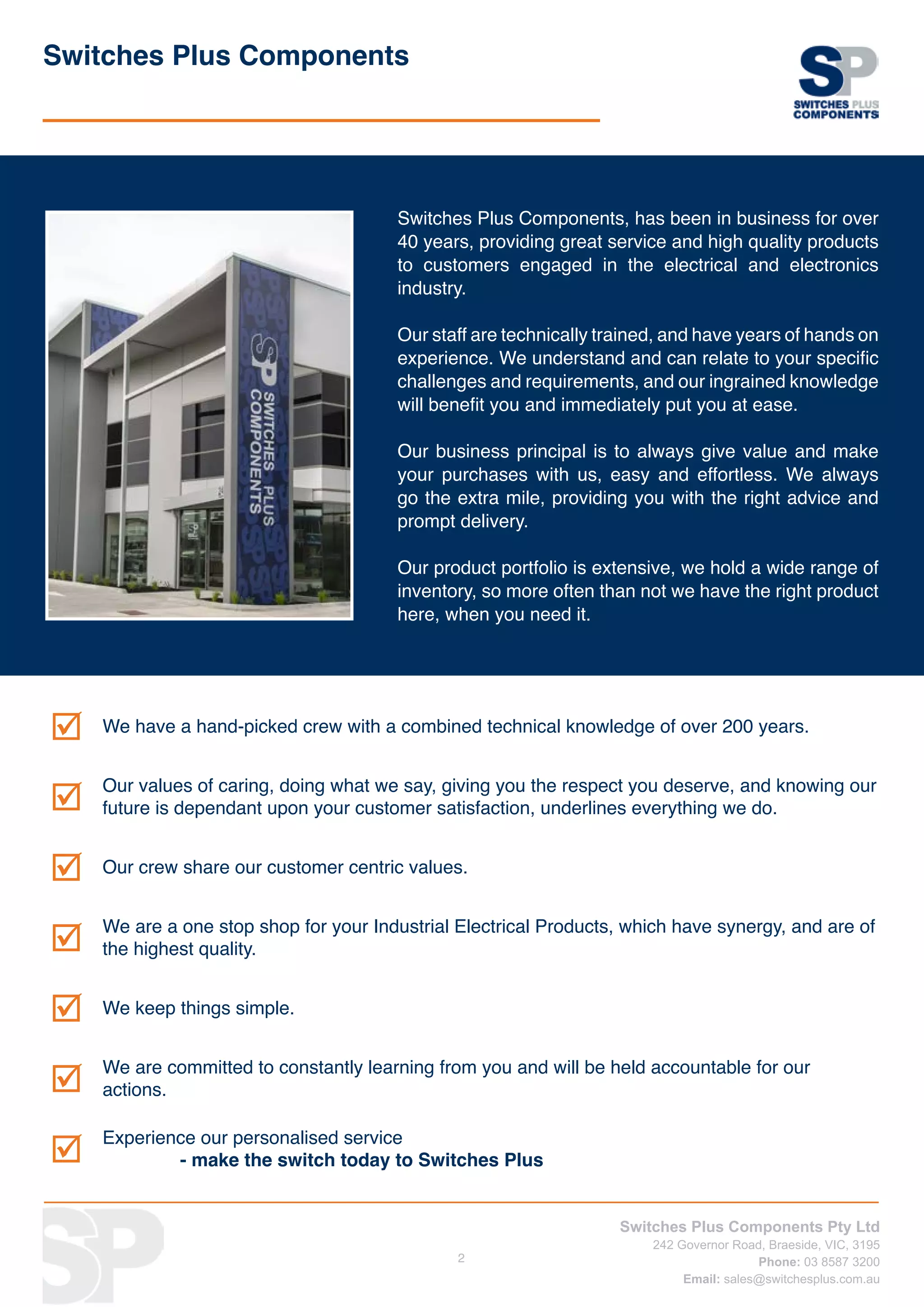 Switches Plus Components Electrical Solutions 2018 | PDF