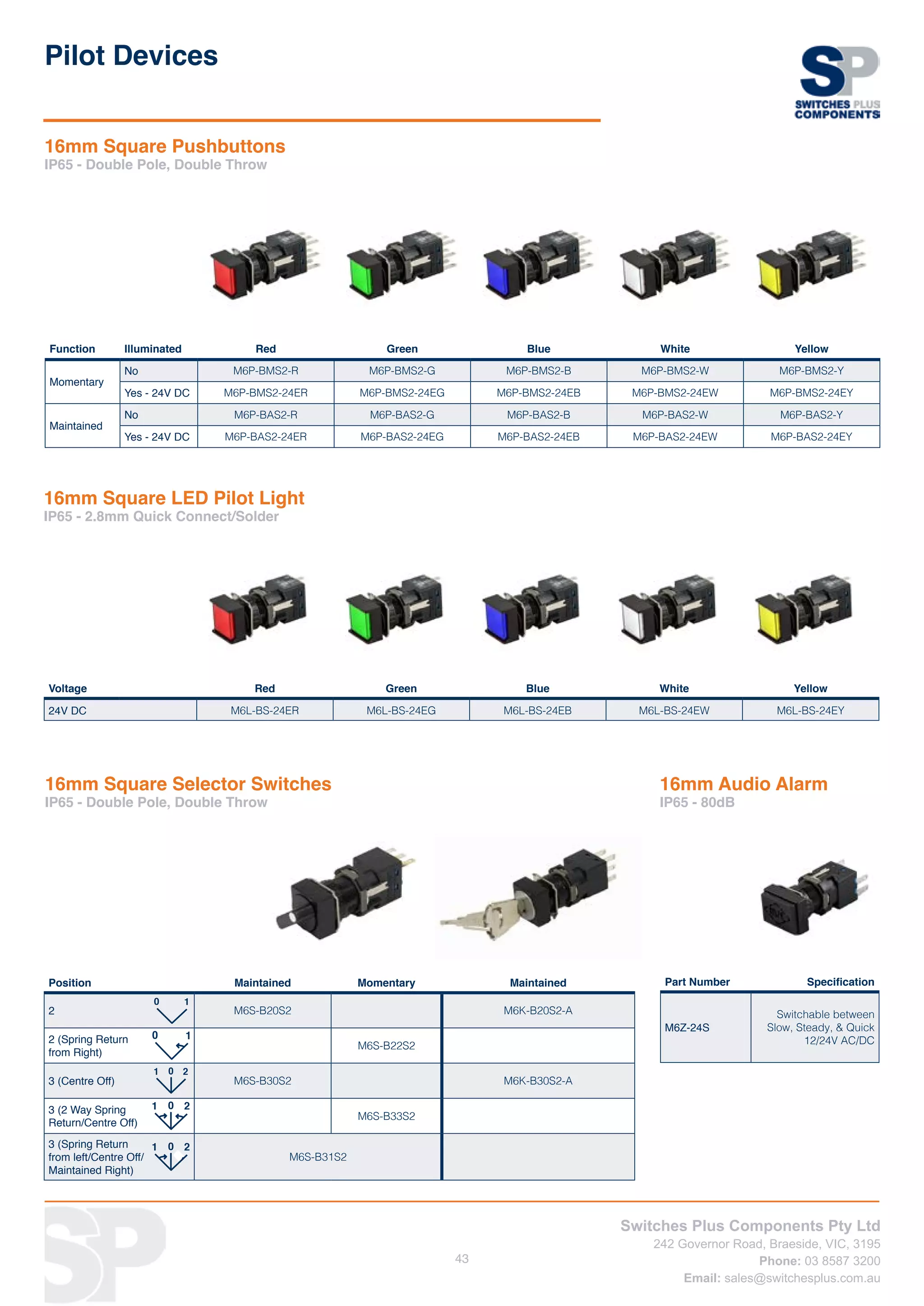 Switches Plus Components Electrical Solutions 2018 | PDF