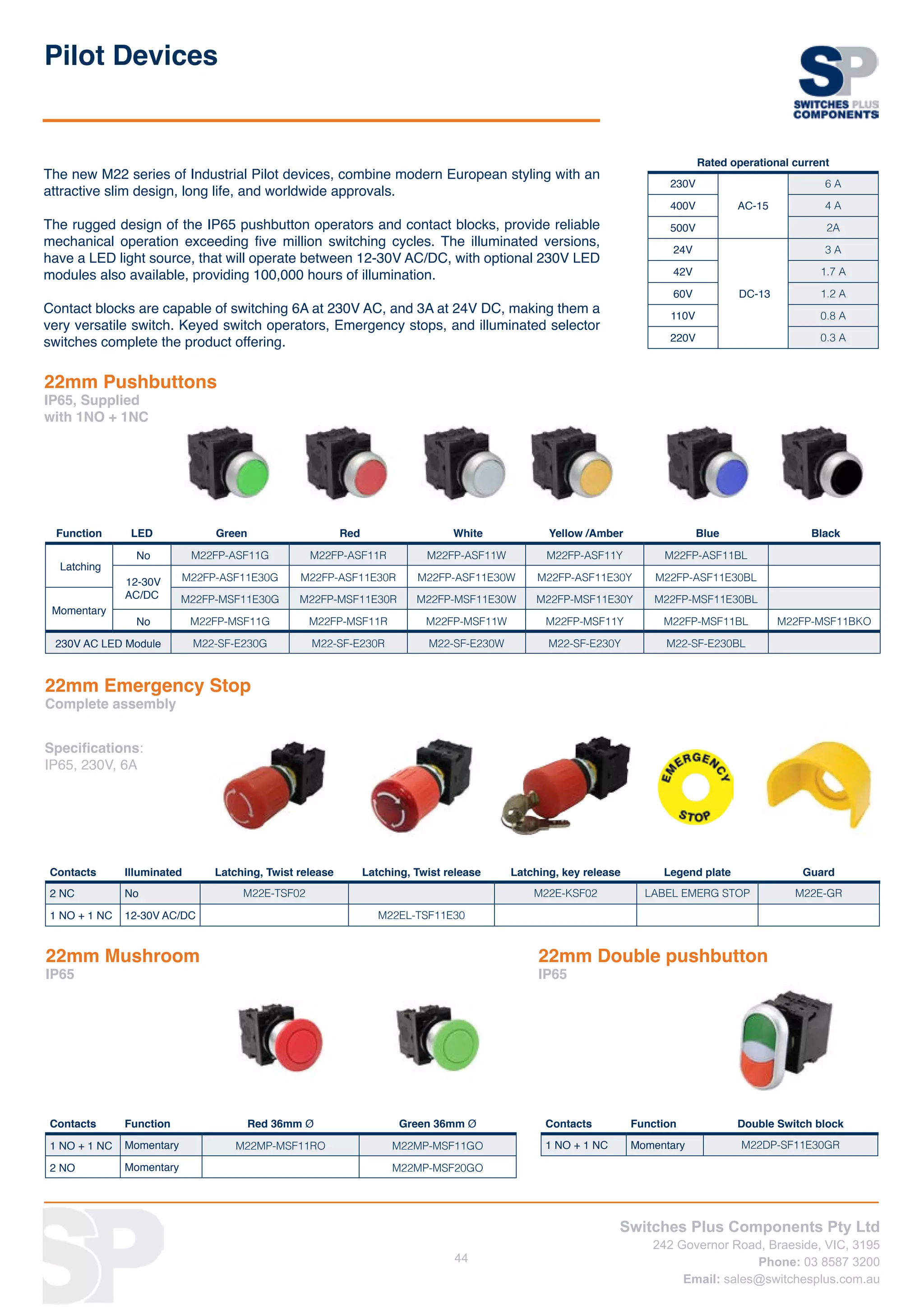 Switches Plus Components Electrical Solutions 2018 | PDF