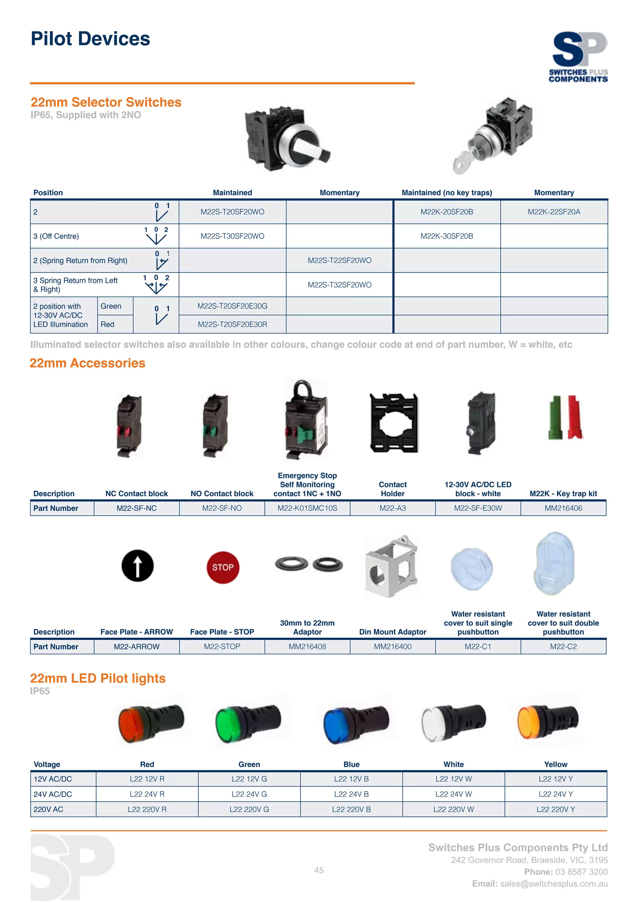 Switches Plus Components Electrical Solutions 2018 | PDF