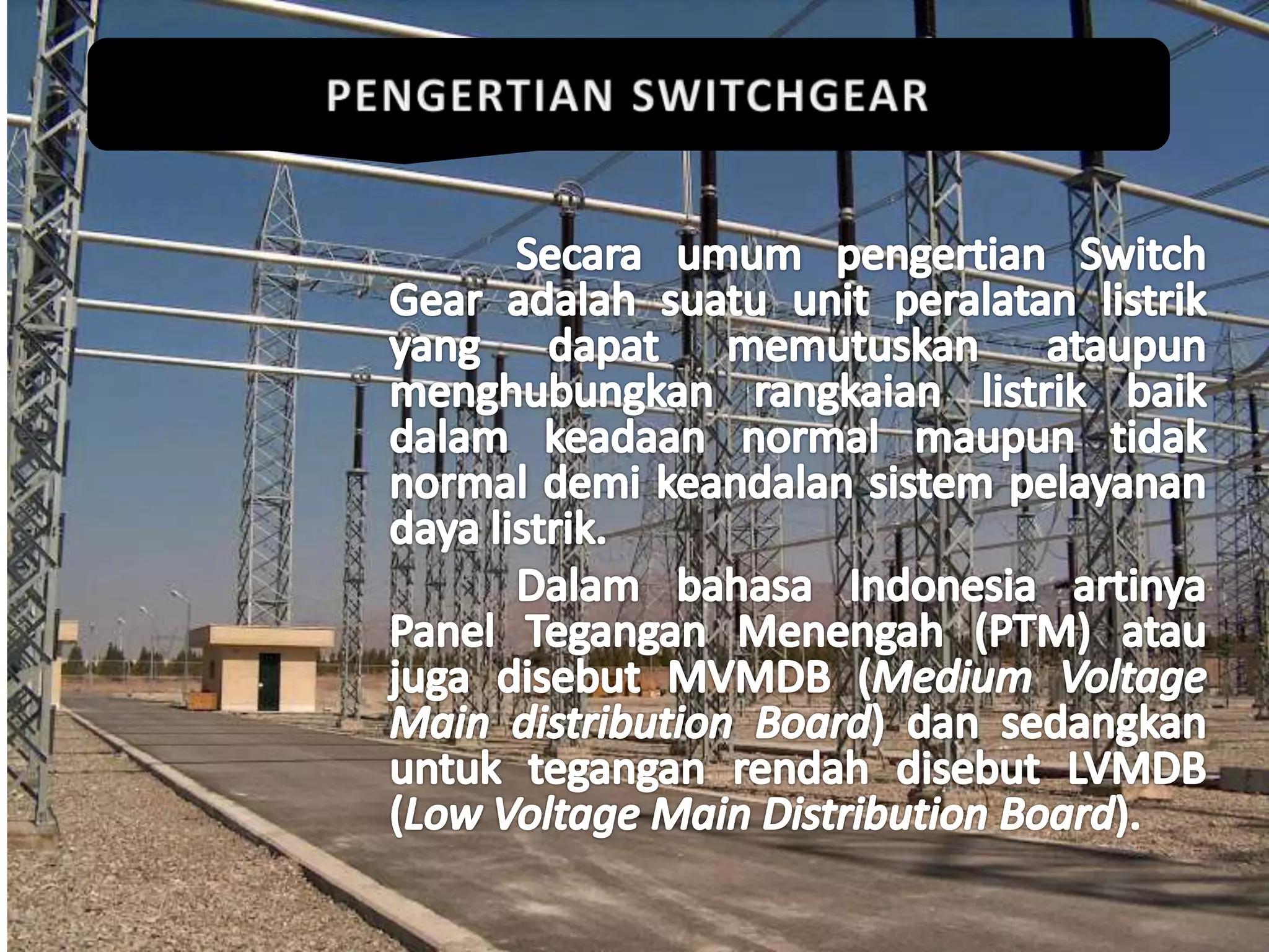 Switchgear, | PPTX
