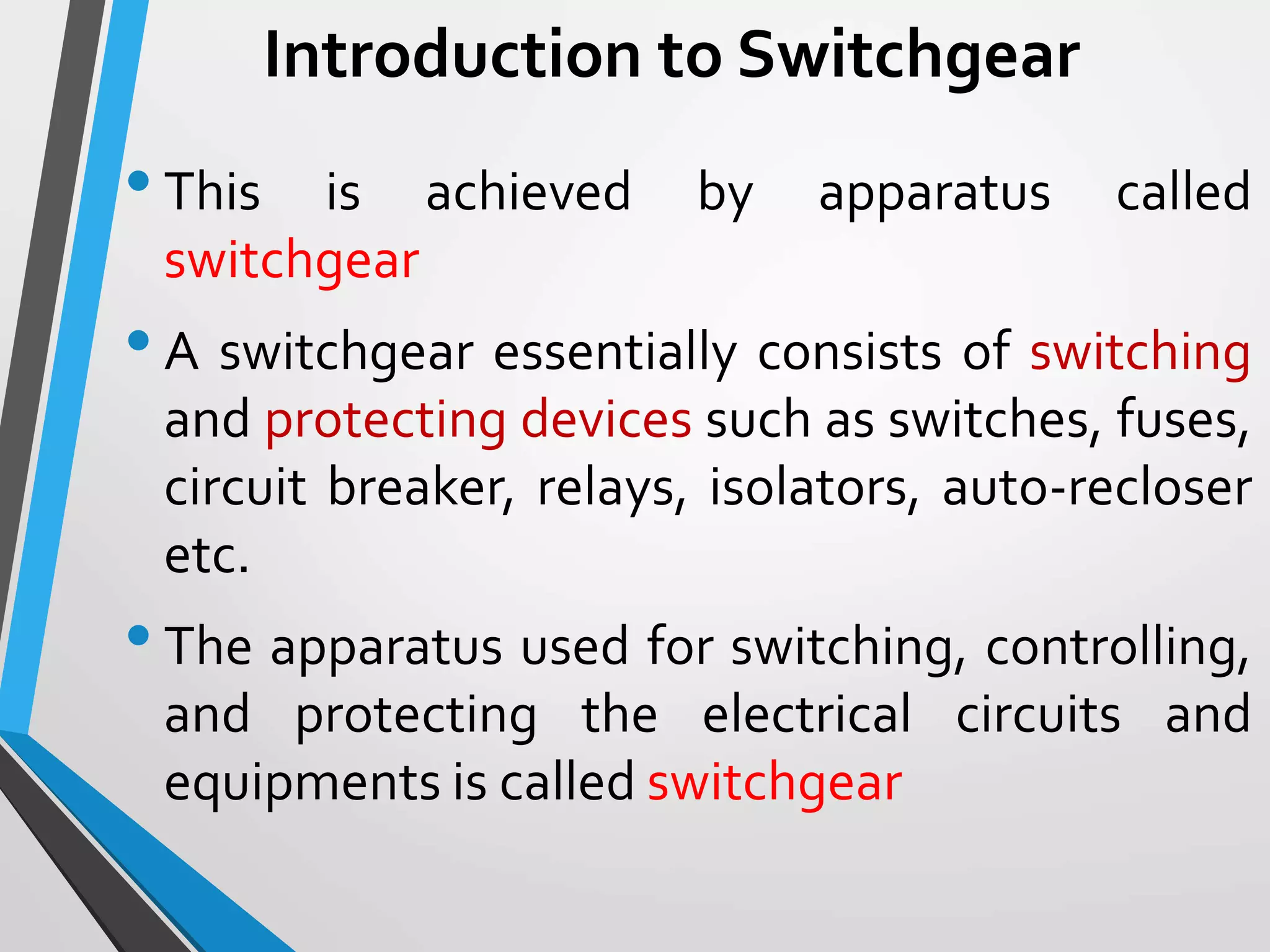 Switchgear and protection engineering Lecture 02.pptx