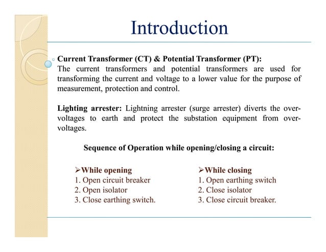 Switchgear And Protection Introduction Pdf