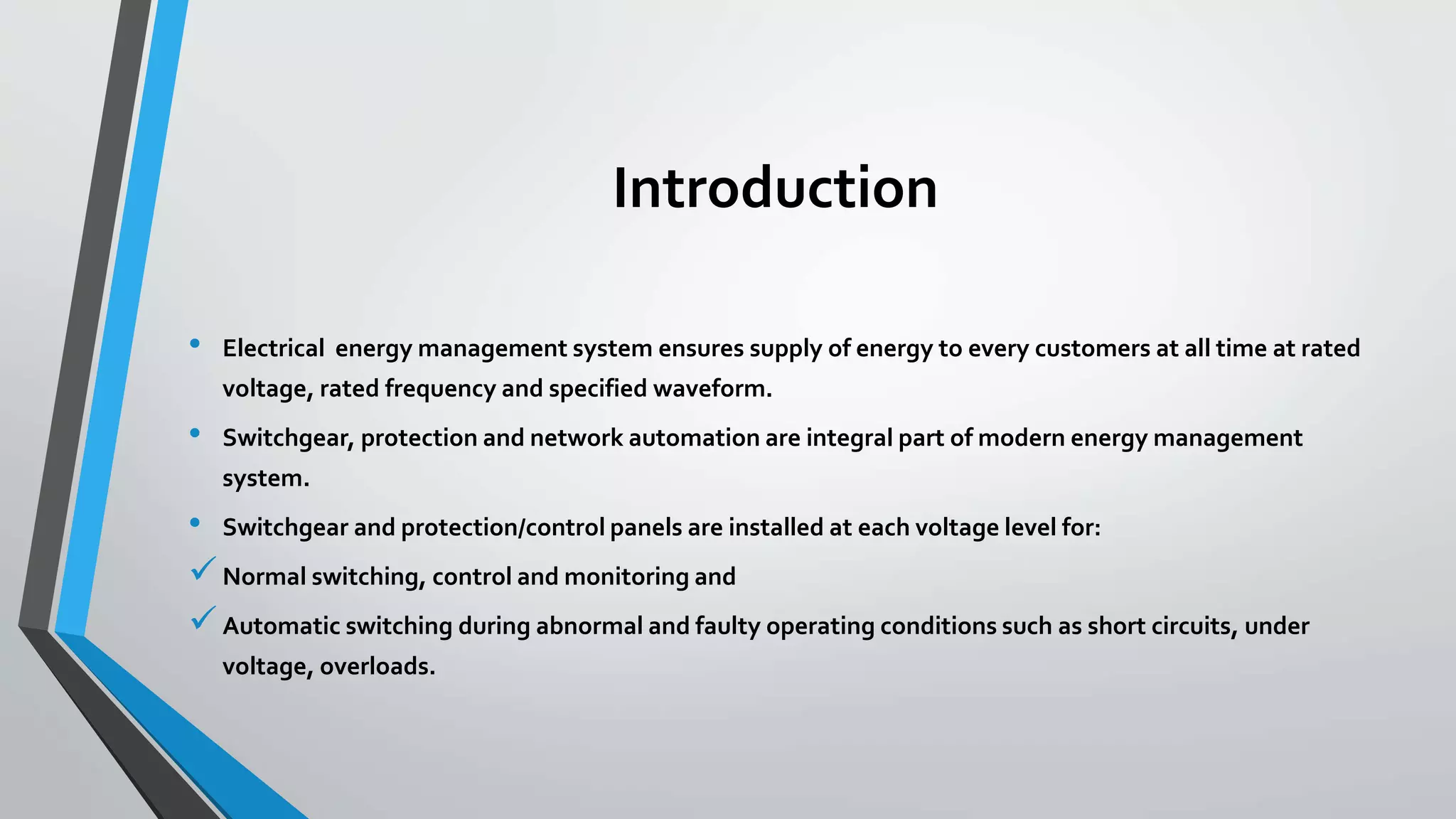 Switchgear and protection lecture 1 | PPTX