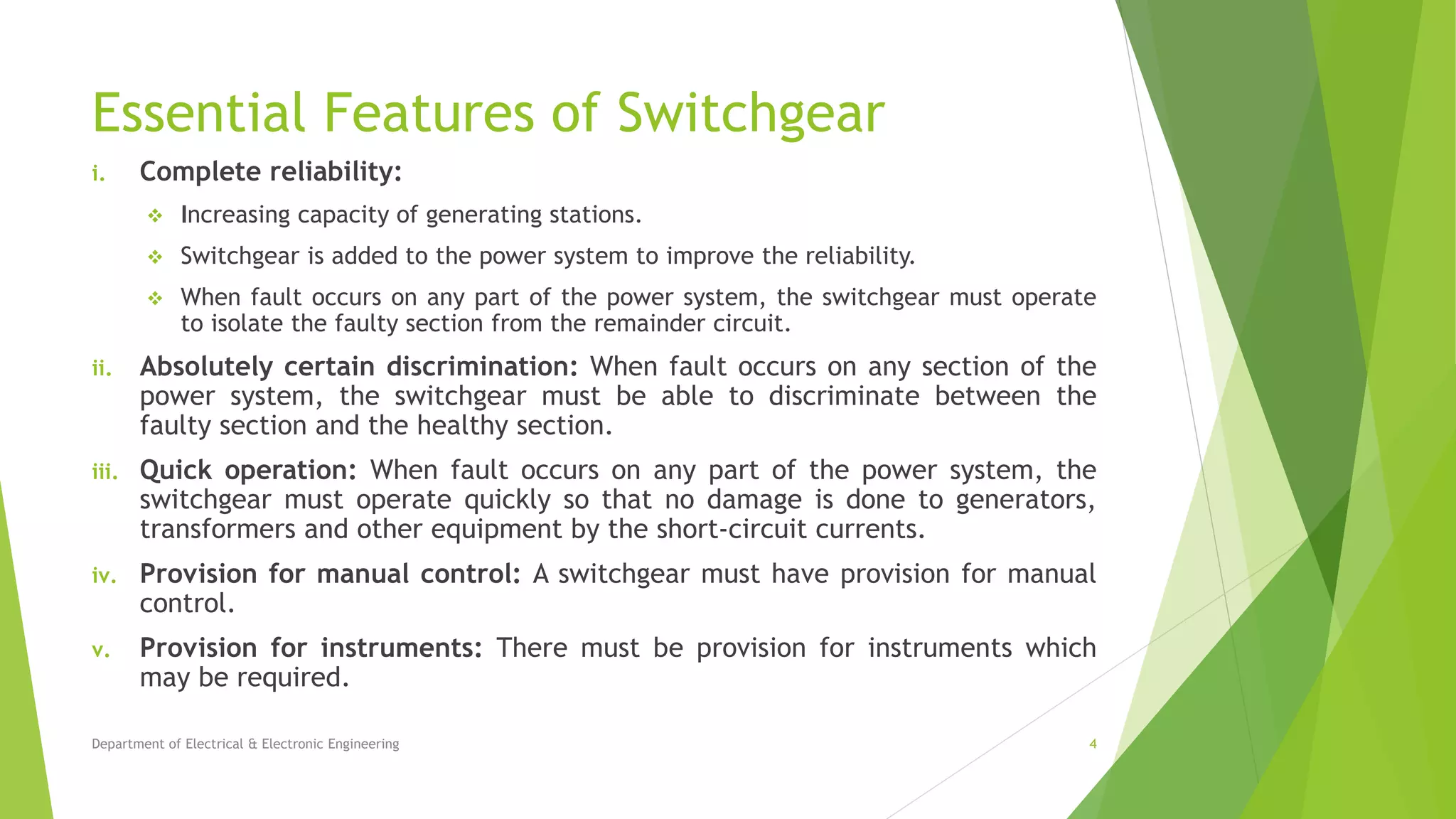 Switchgear Operation | PPTX | Home Appliances | Home & Garden